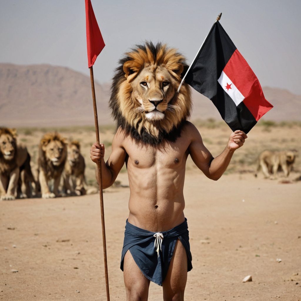 اسد على جسم انسان وحامل - بيكاسو الخليج | Gulf Picasso