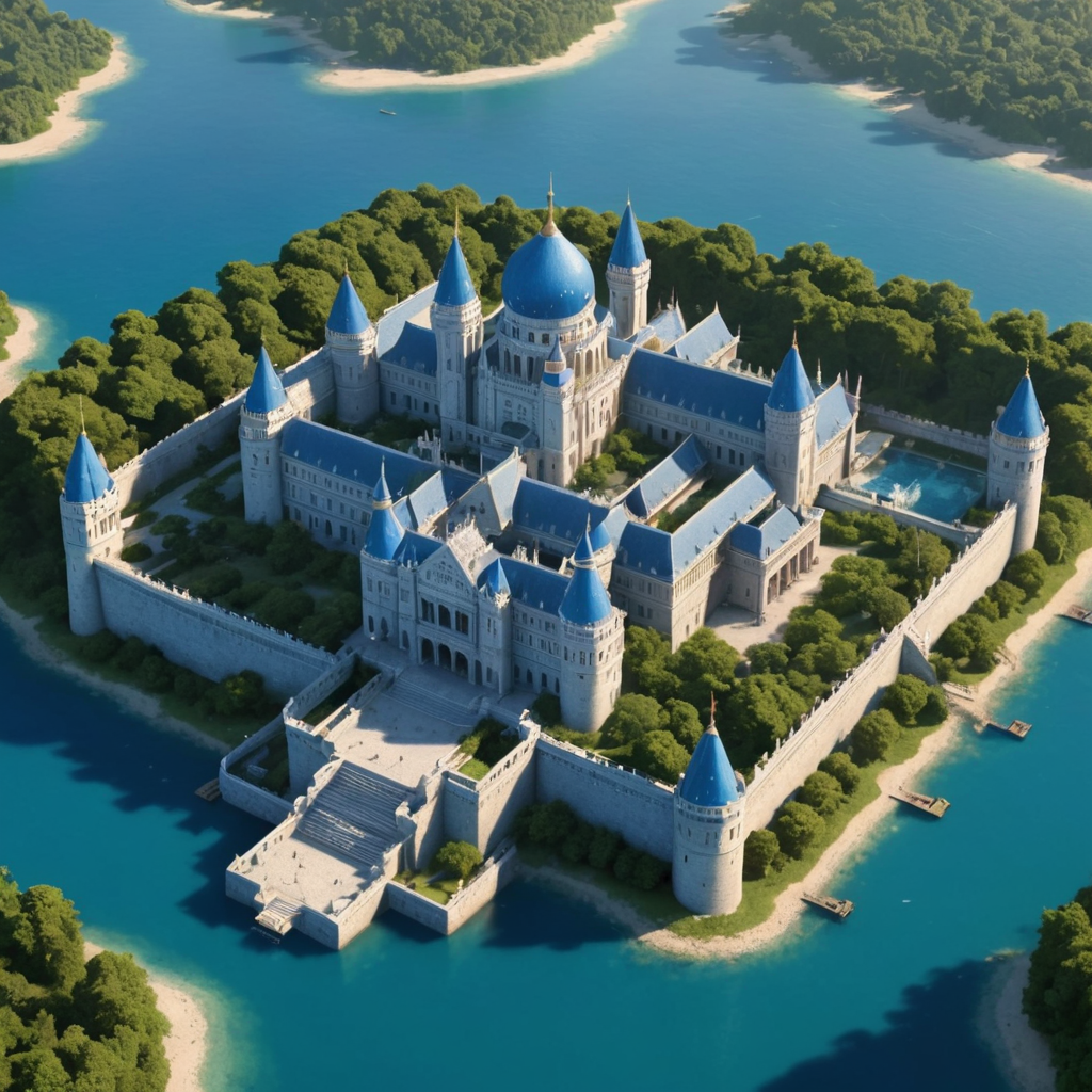 قصر كبير في جزيرة محاط - بيكاسو الخليج | Gulf Picasso