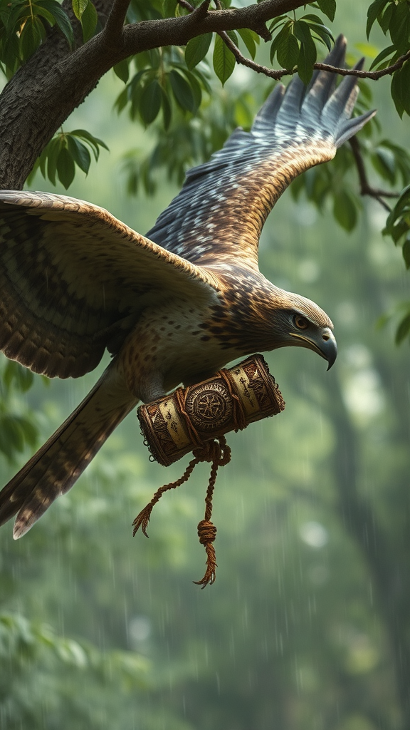 A tribal hawk ally descends - Gulf Picasso | بيكاسو الخليج