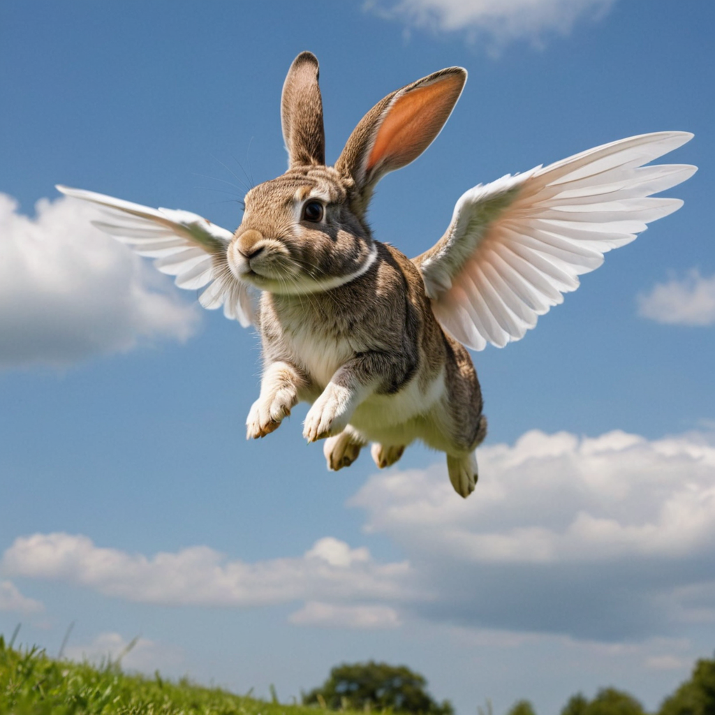 أرنب الطاءر بجنحين - بيكاسو الخليج | Gulf Picasso