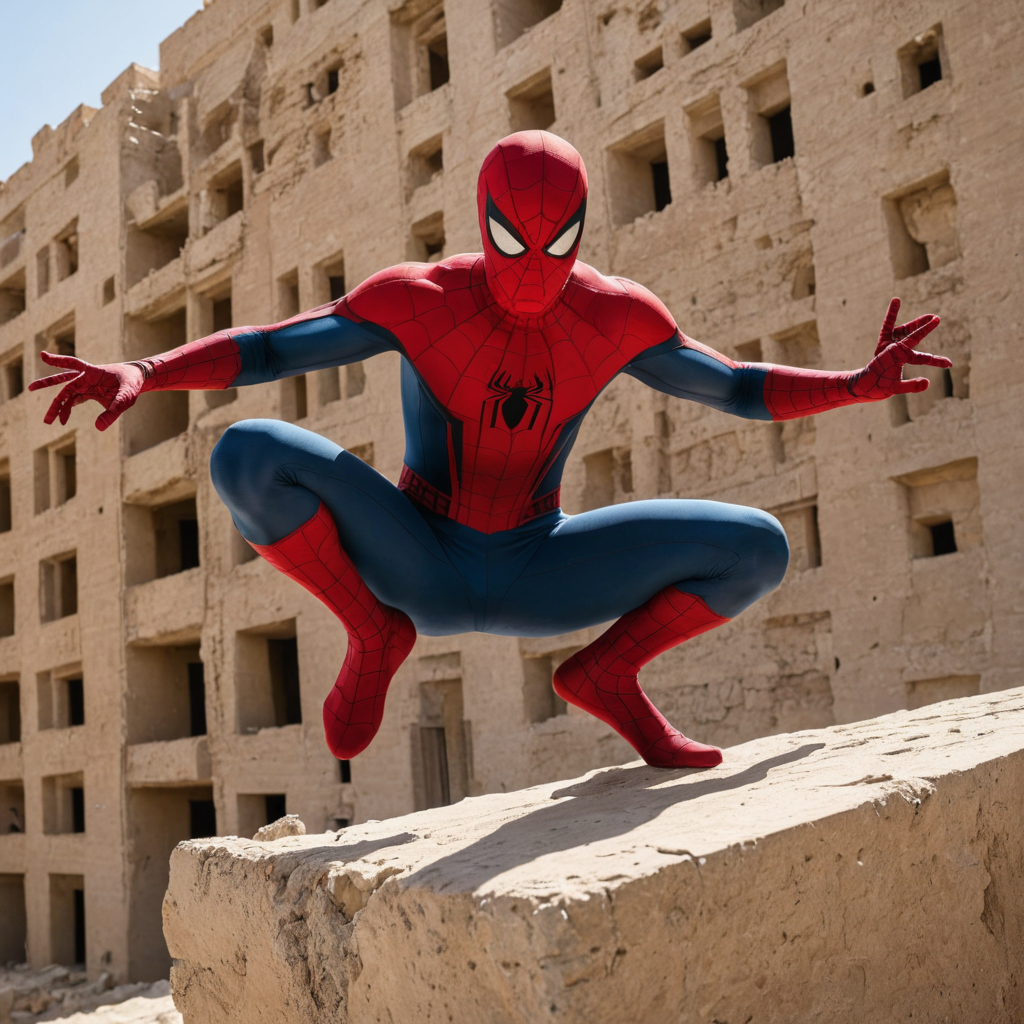 spider man from Libya - Gulf Picasso | بيكاسو الخليج