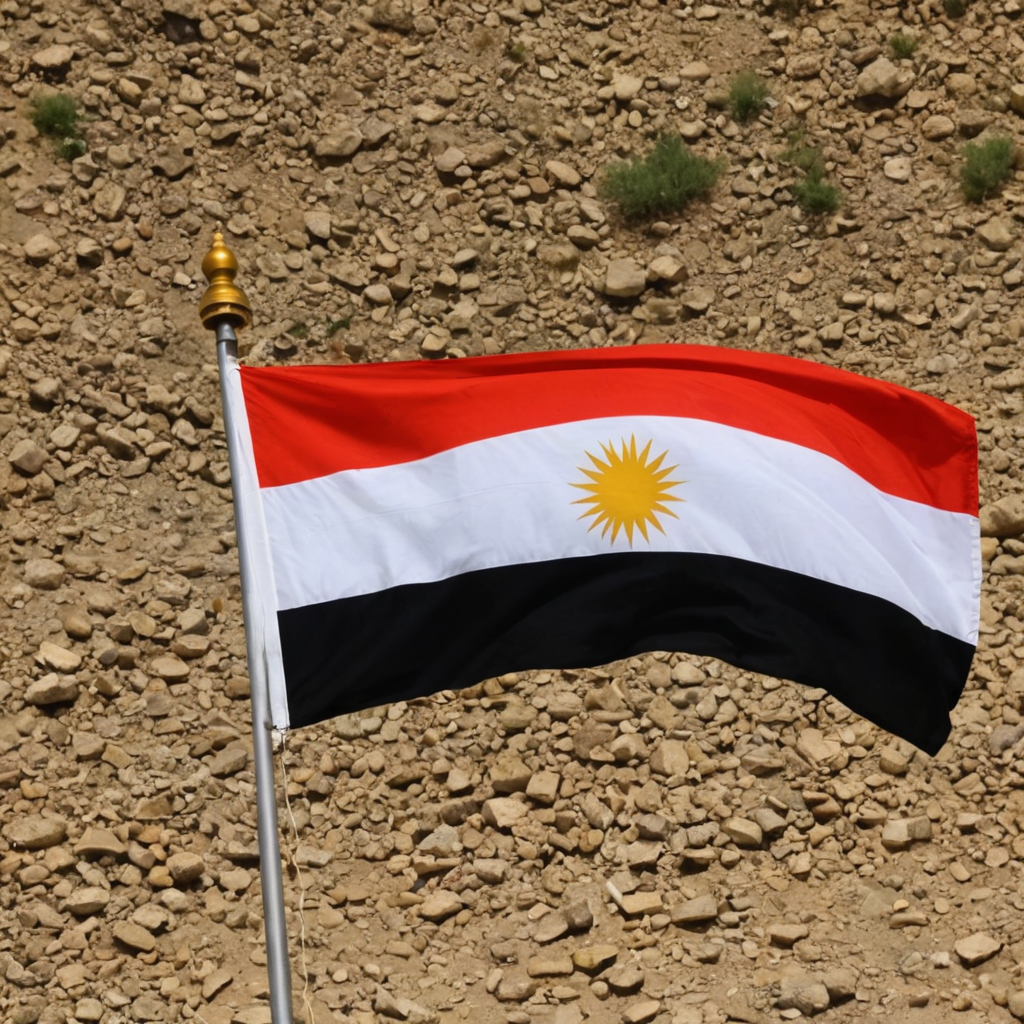 Yezidi flag - Gulf Picasso | بيكاسو الخليج