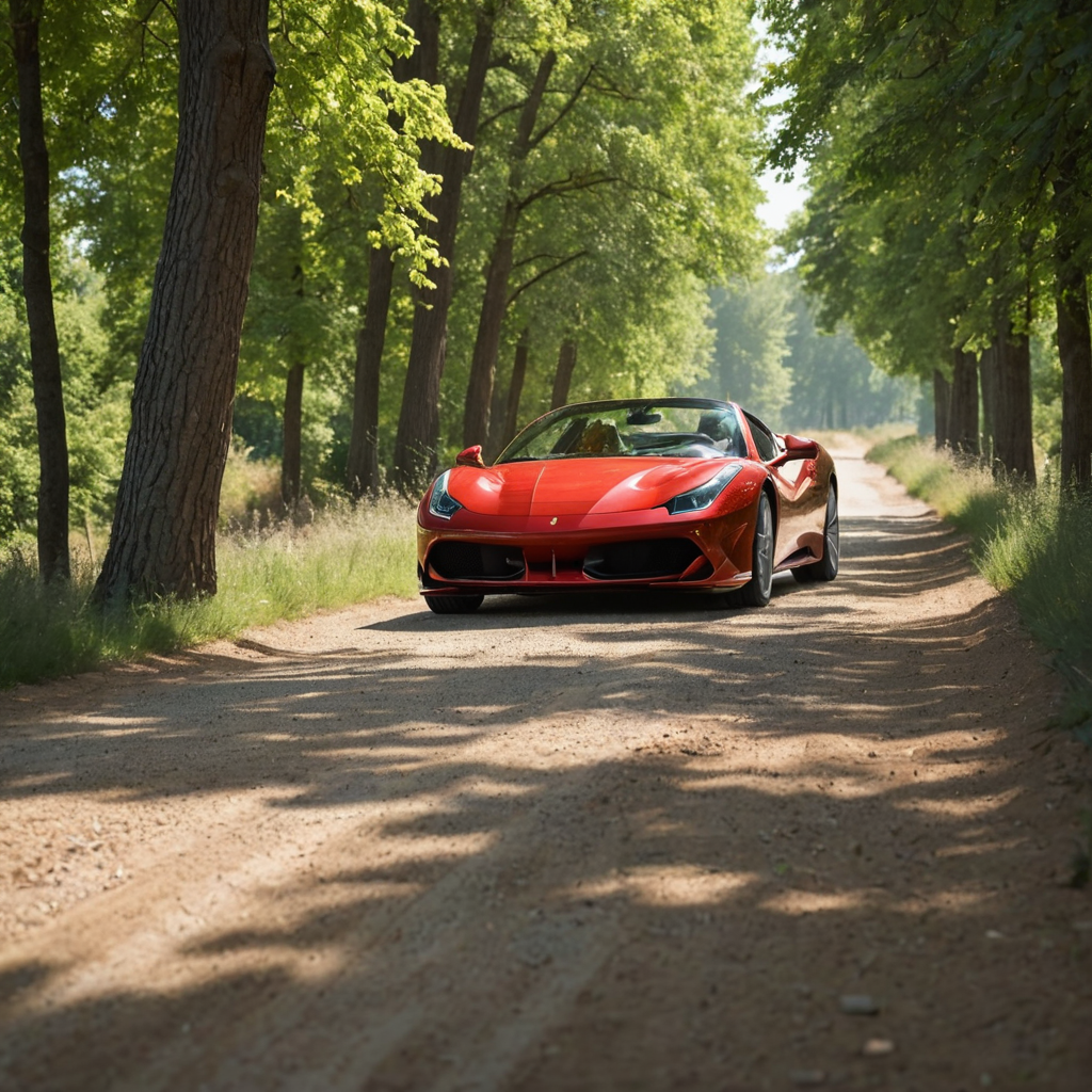 صمم لي صورة لسيارة Ferrari - بيكاسو الخليج | Gulf Picasso