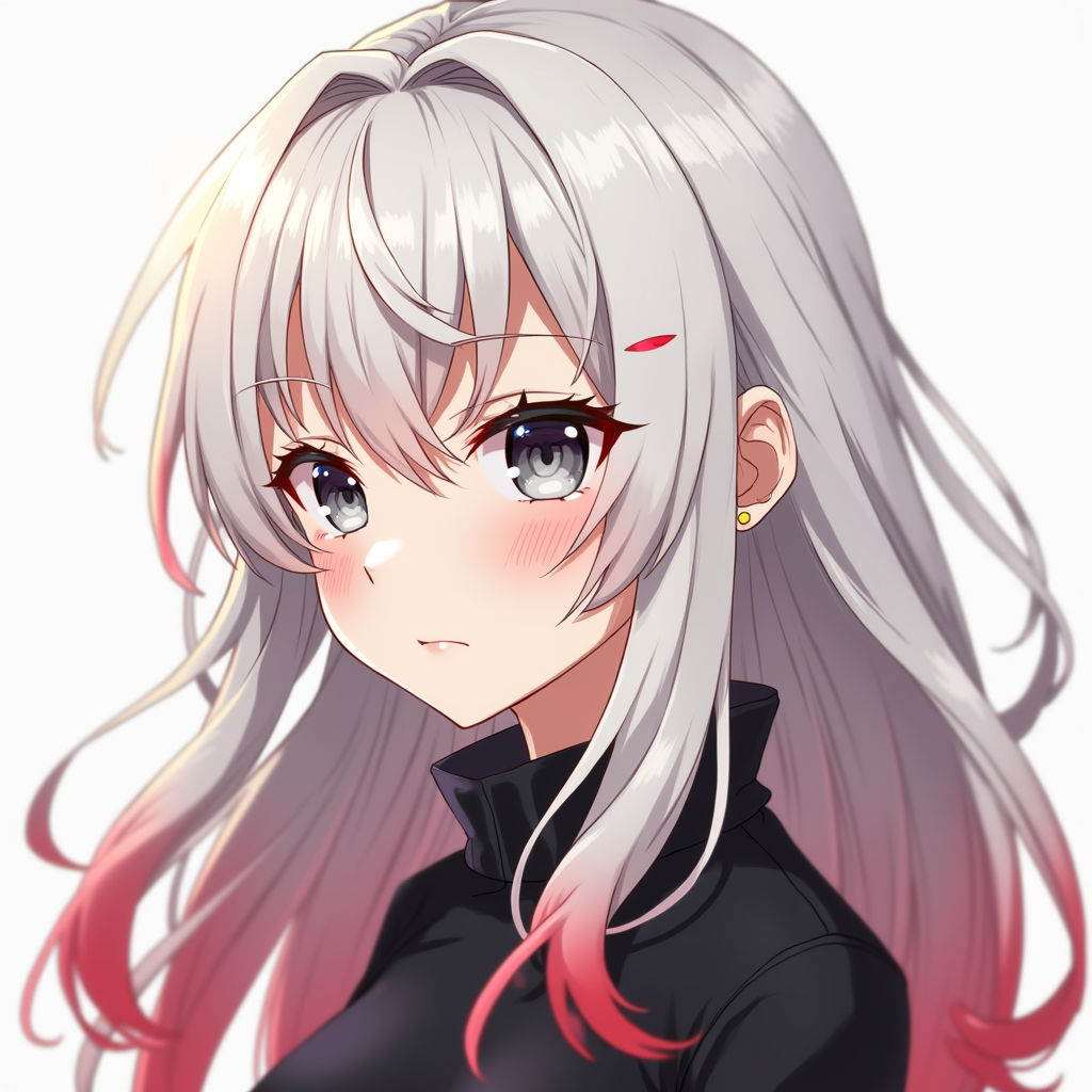 An anime style girl with - Gulf Picasso | بيكاسو الخليج