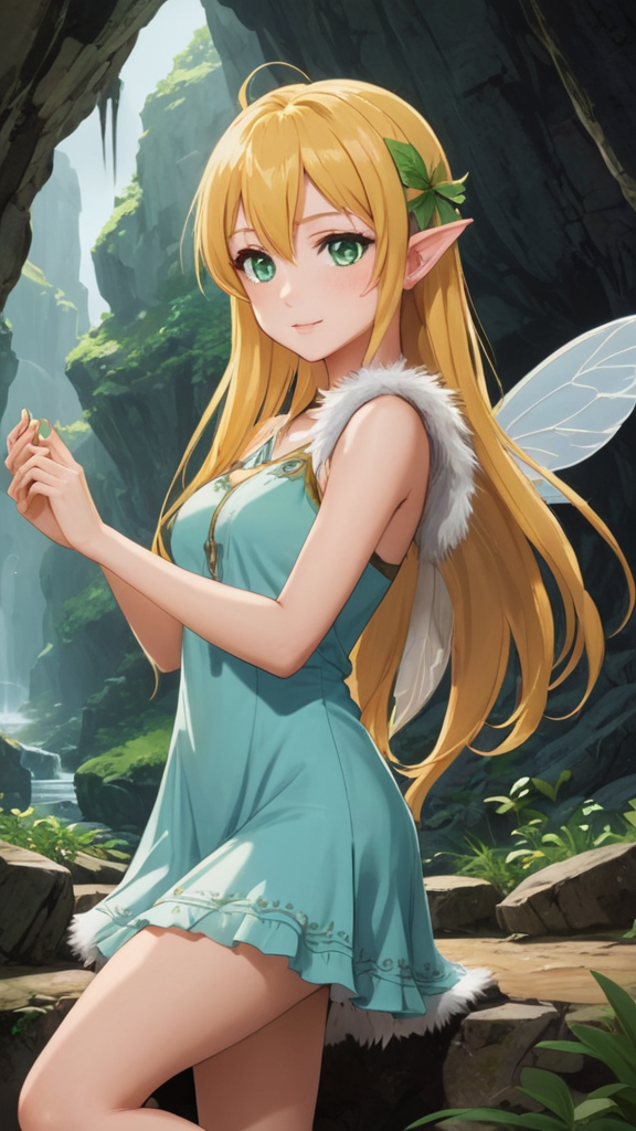 2D, anime style, cave environment. - Gulf Picasso | بيكاسو الخليج