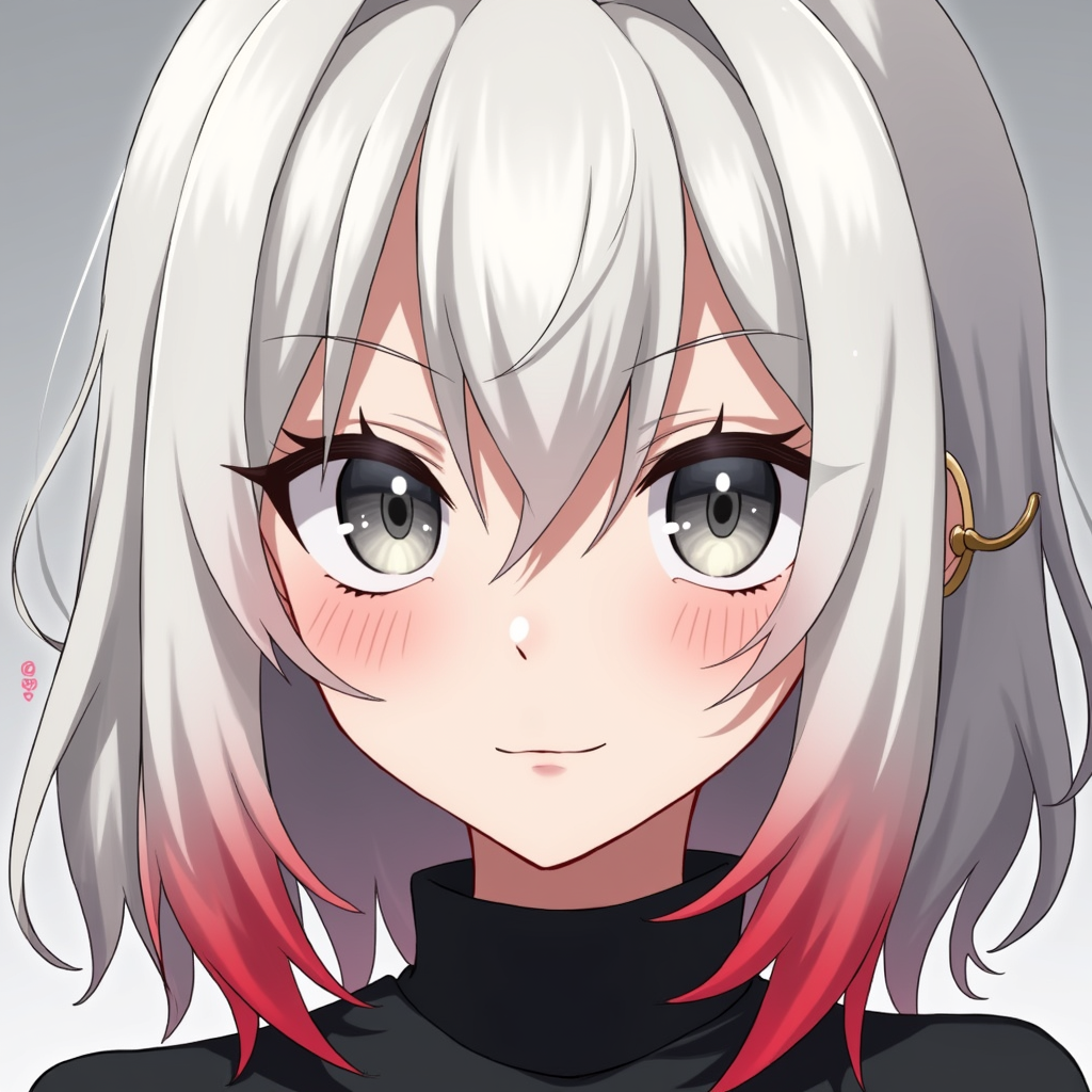 An anime style girl with - Gulf Picasso | بيكاسو الخليج