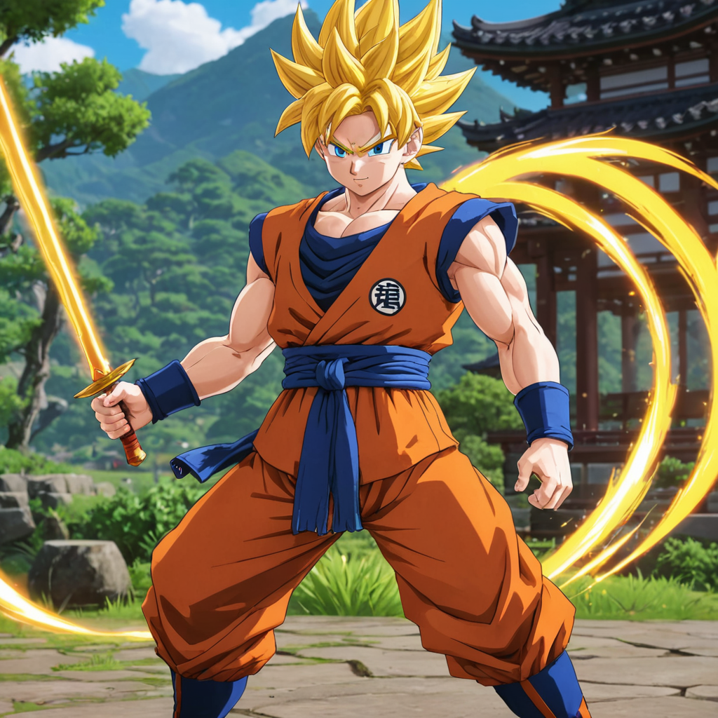 GOKU in GENSHIN IMPACT - Gulf Picasso | بيكاسو الخليج