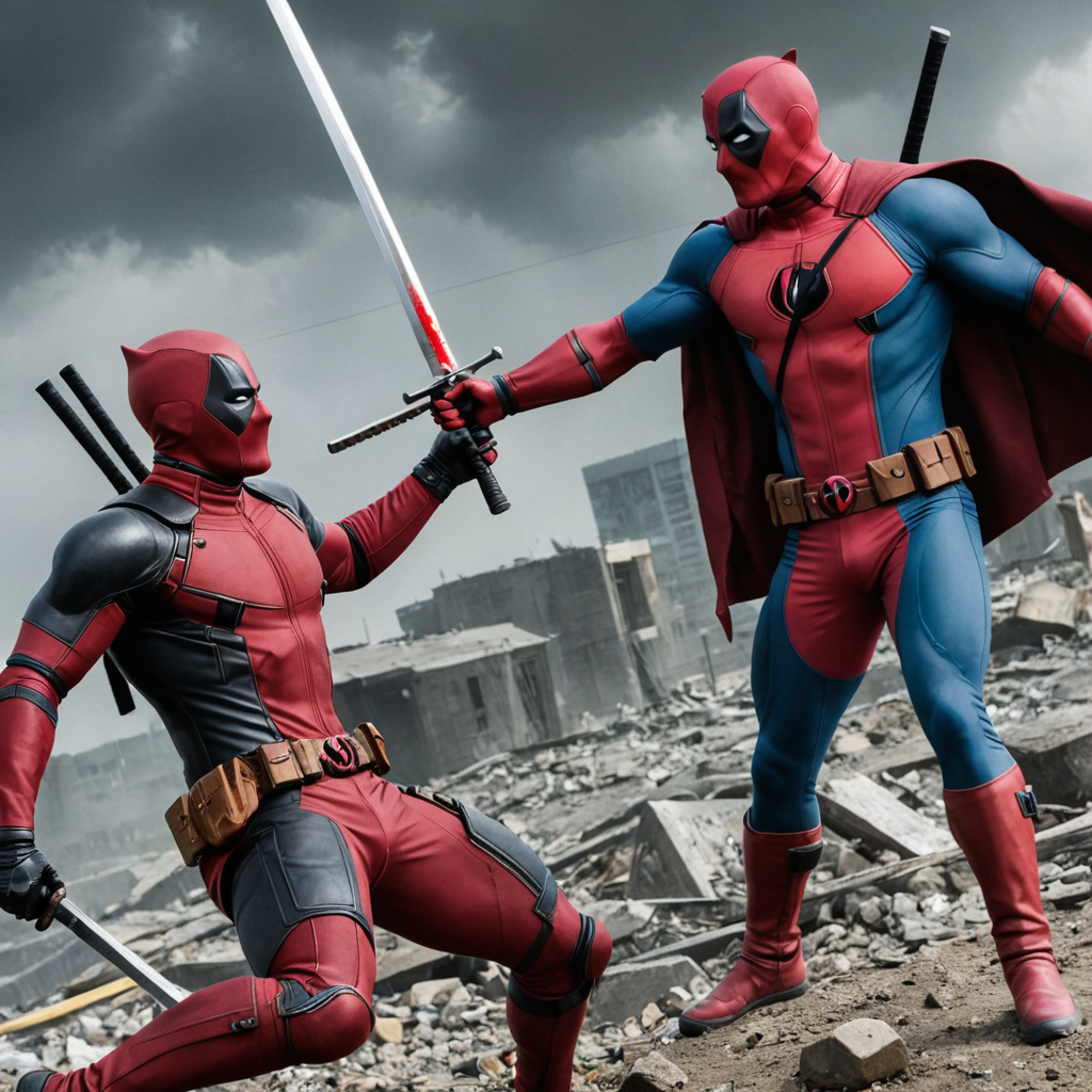 Deadpool kills Superman with a - Gulf Picasso | بيكاسو الخليج