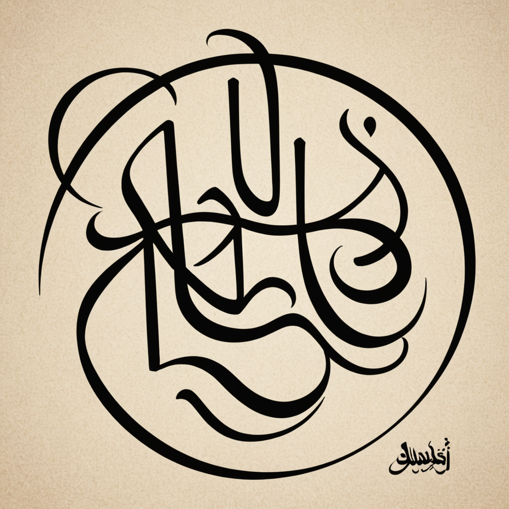 "Awais" Arabic calligraphy - Gulf Picasso | بيكاسو الخليج
