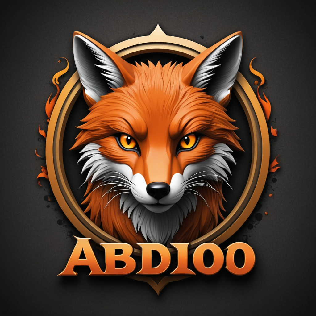 لوجو لكلمة(Abdo kamel) اضافة ثعلب - بيكاسو الخليج | Gulf Picasso