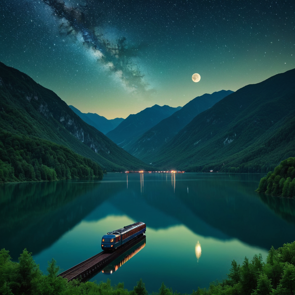 Night view, moon, full of - Gulf Picasso | بيكاسو الخليج