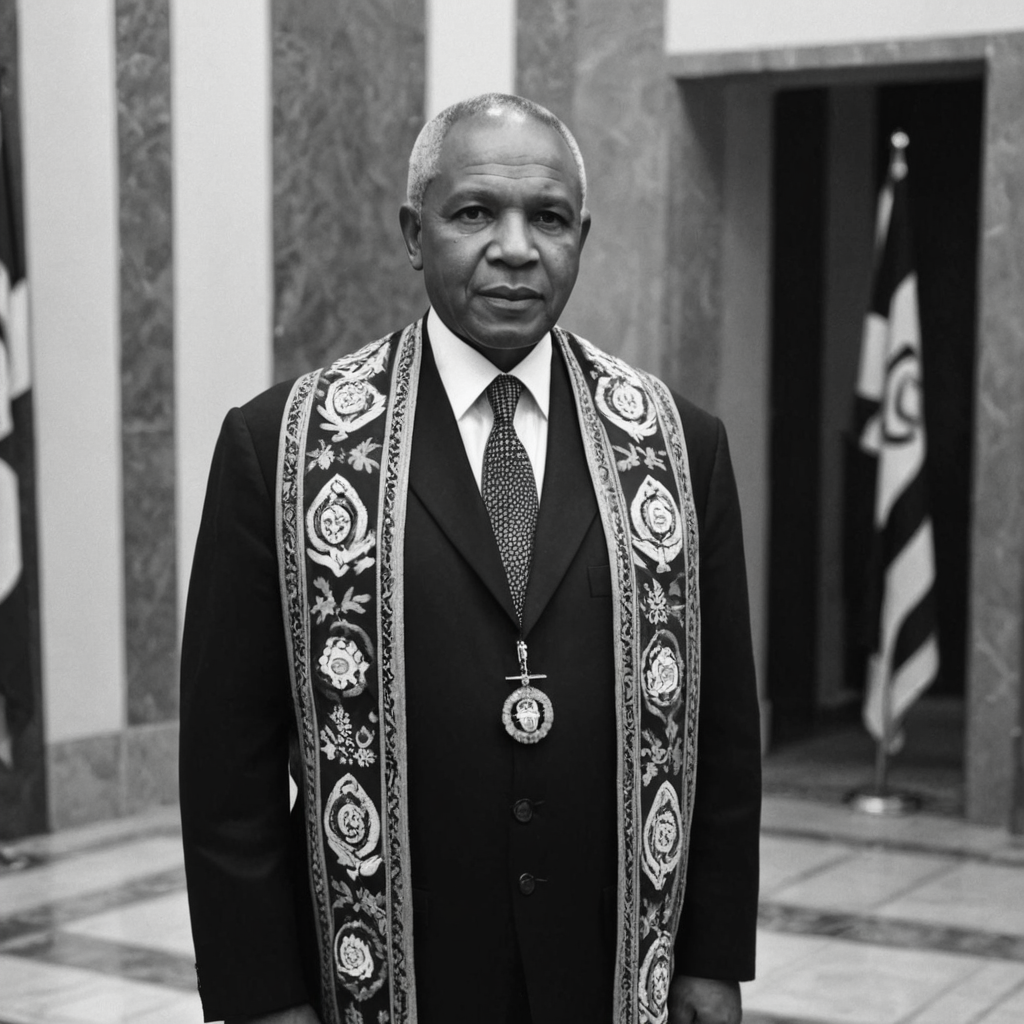 Nelson Mandella in a Tunisian - Gulf Picasso | بيكاسو الخليج