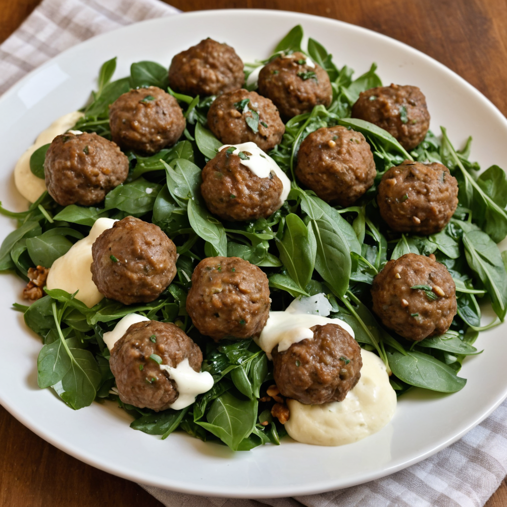 White Sauce, Mozzarella, Meatballs, Balsamic, - Gulf Picasso | بيكاسو ...