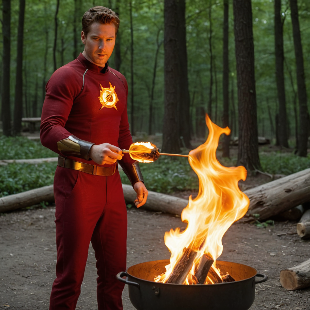 image of the human torch - Gulf Picasso | بيكاسو الخليج