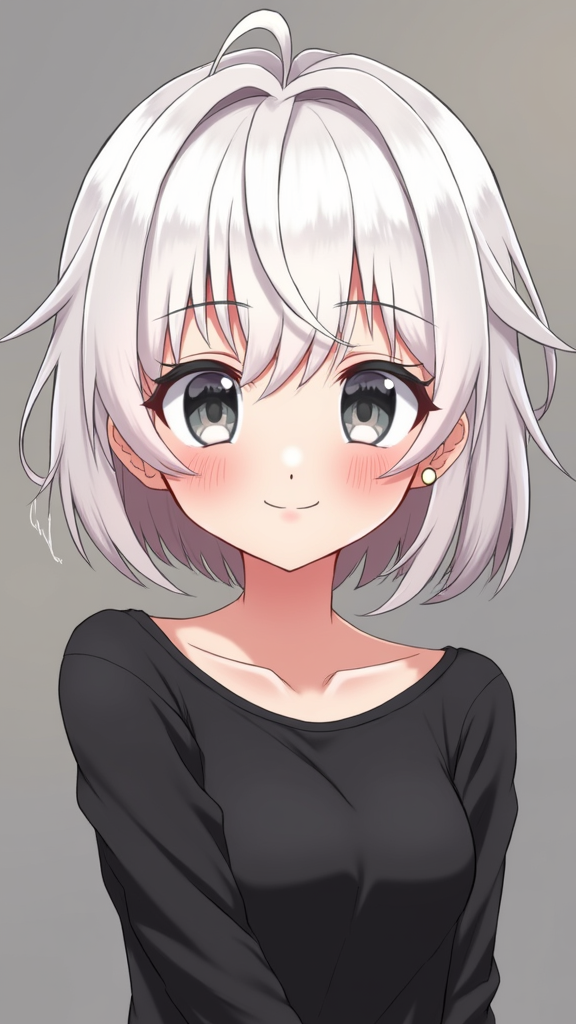 An anime style girl with - Gulf Picasso | بيكاسو الخليج