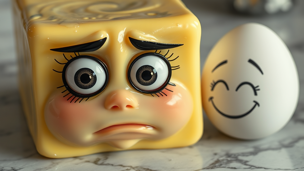 Close-up on "Zozo," the butter, - Gulf Picasso | بيكاسو الخليج