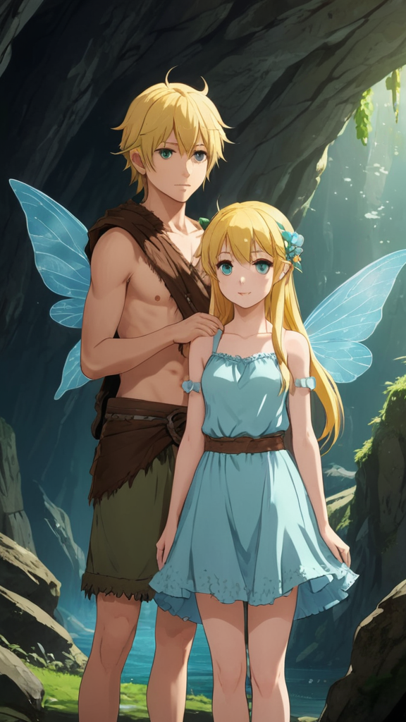 2D, anime style, cave environment. - Gulf Picasso | بيكاسو الخليج