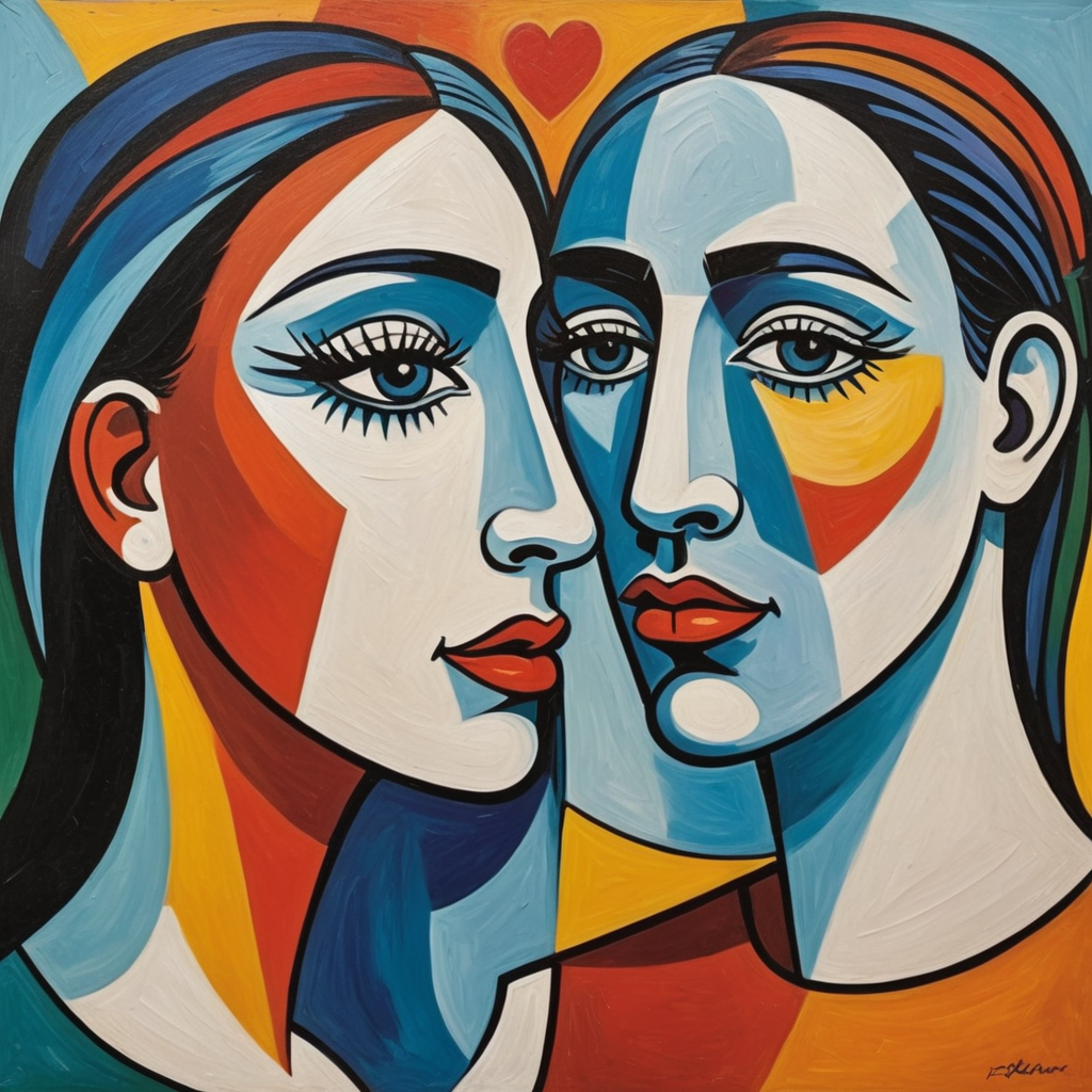 Abstract picasso like image of - Gulf Picasso | بيكاسو الخليج