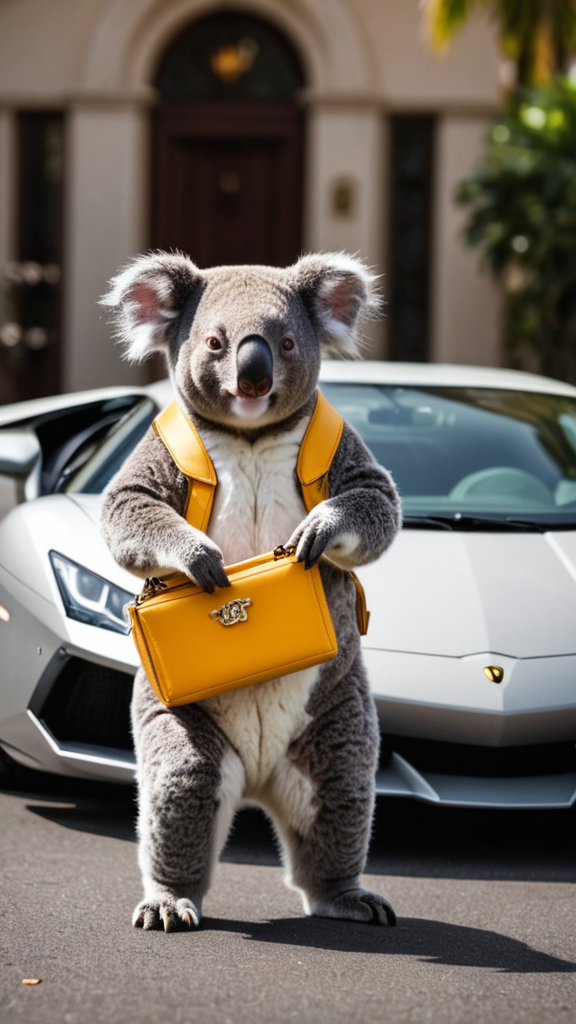 koala wears a fancy - Gulf Picasso | بيكاسو الخليج